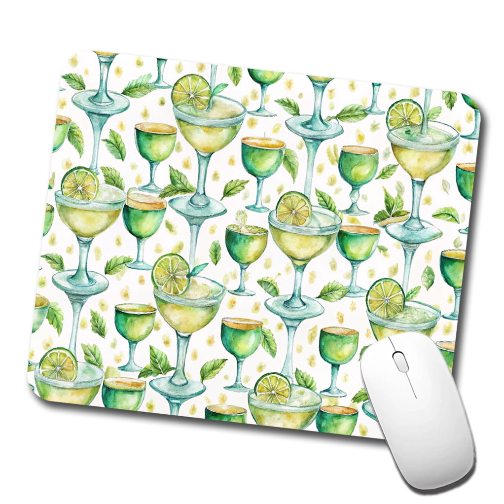 Lots Of Margaritas Alcohol Watercolor Mouse Pad Low Profile Gaming Mat ...