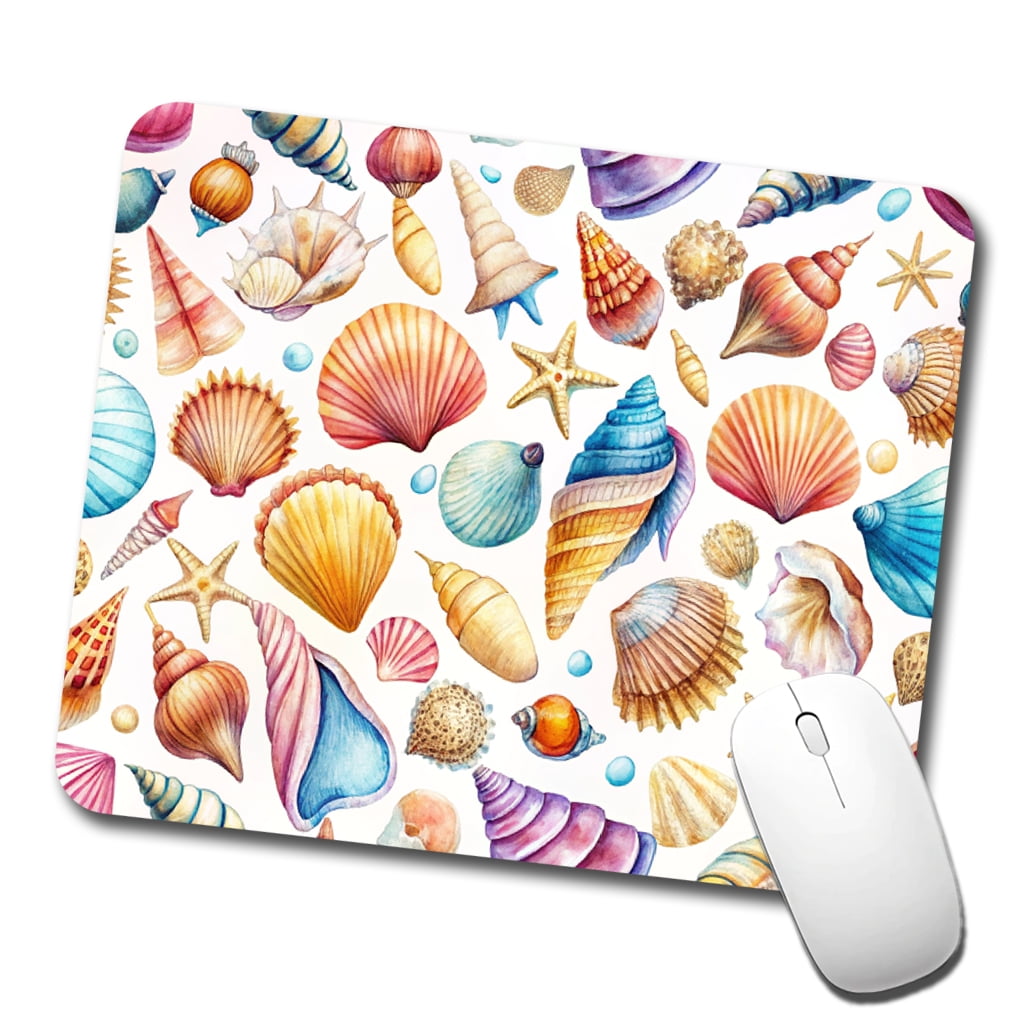 Lots Of Shells Beach Ocean Mouse Pad Low Profile Gaming Mat - Walmart.com