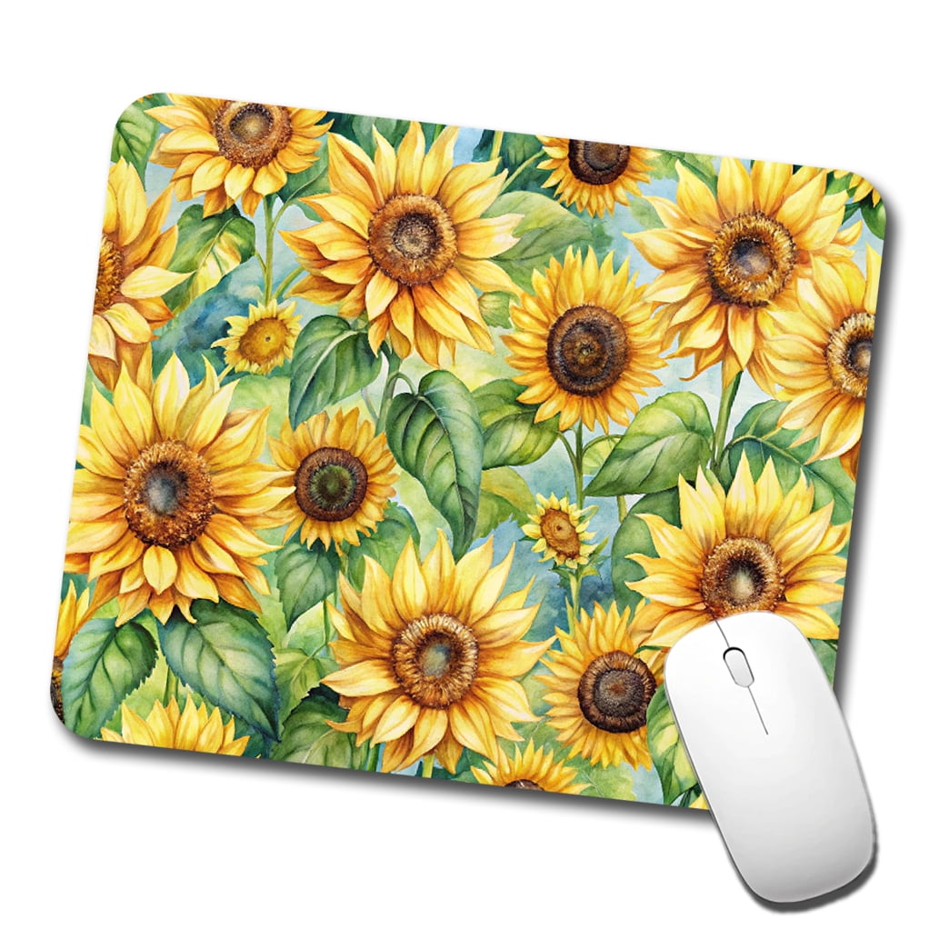 Lots Of Sunflowers Mouse Pad Low Profile Gaming Mat - Walmart.com