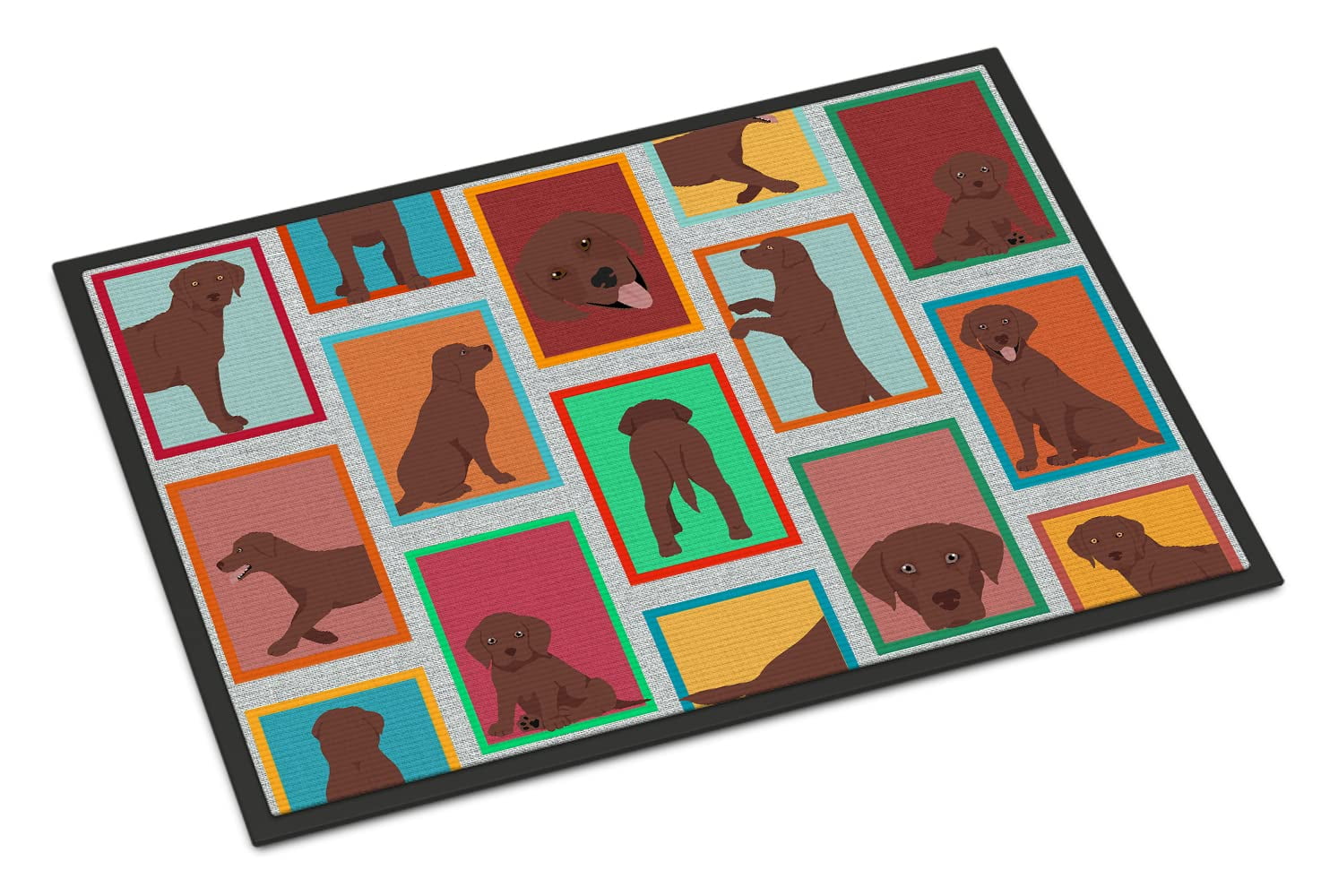 Lots of Chocolate Labrador Retriever Indoor or Outdoor Mat 24x36 36 in ...