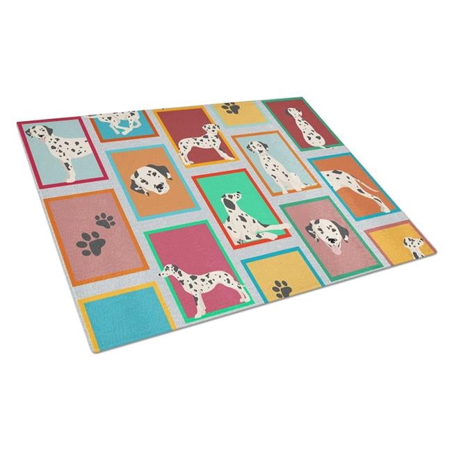 Lots of Dalmatian Glass Cutting Board Large 12 in x 15 in - Walmart ...