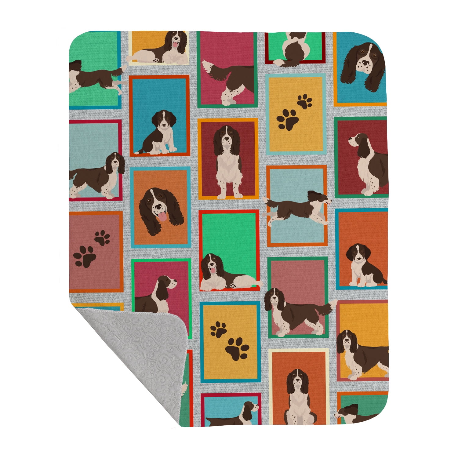 Lots of Liver English Springer Spaniel Quilted Blanket 50x60 - Walmart.com