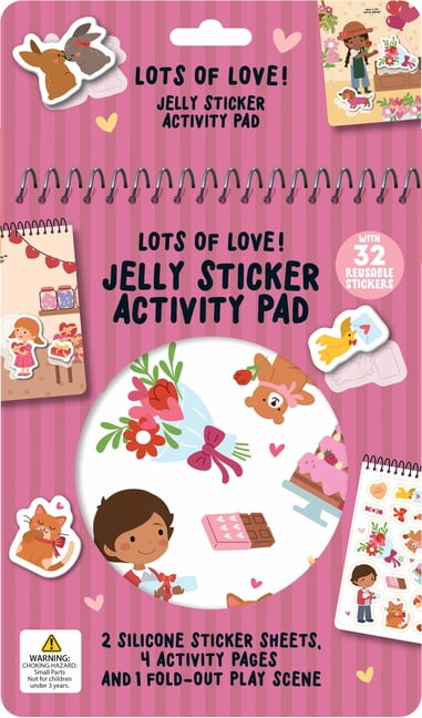 Lots of Love! Jelly Sticker Activity Pad: With 32 Reusable Stickers, 2 ...