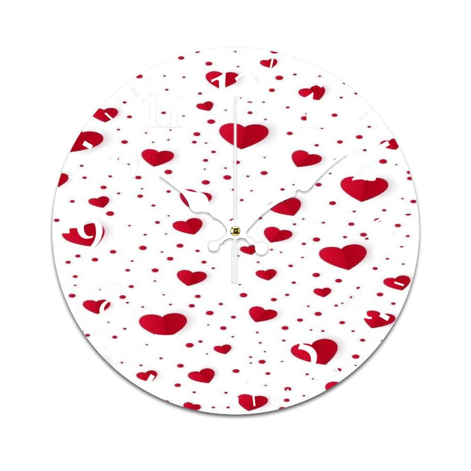 Lots of Love Wall Clock Modern Design Clocks Wall Hanging Home Office ...
