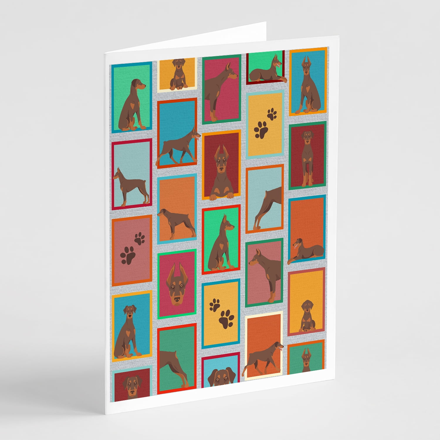 Lots of Red Doberman Pinscher Greeting Cards and Envelopes Pack of 8 7 ...