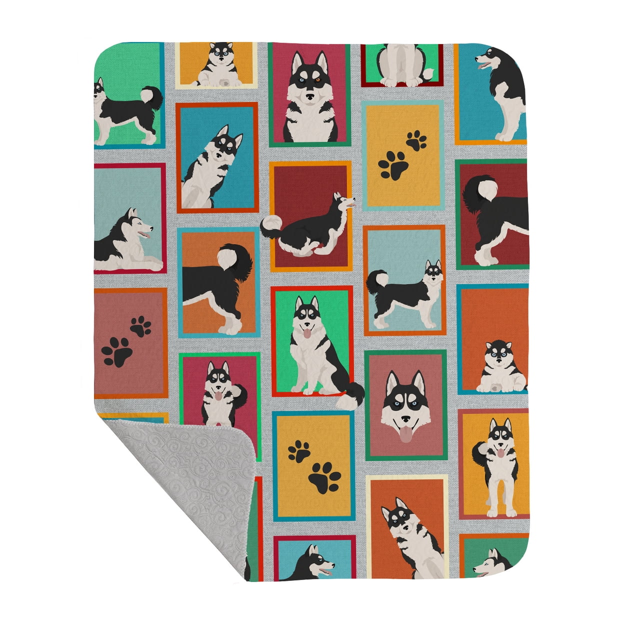 Lots of Siberian Husky Quilted Blanket 50x60 - Walmart.com
