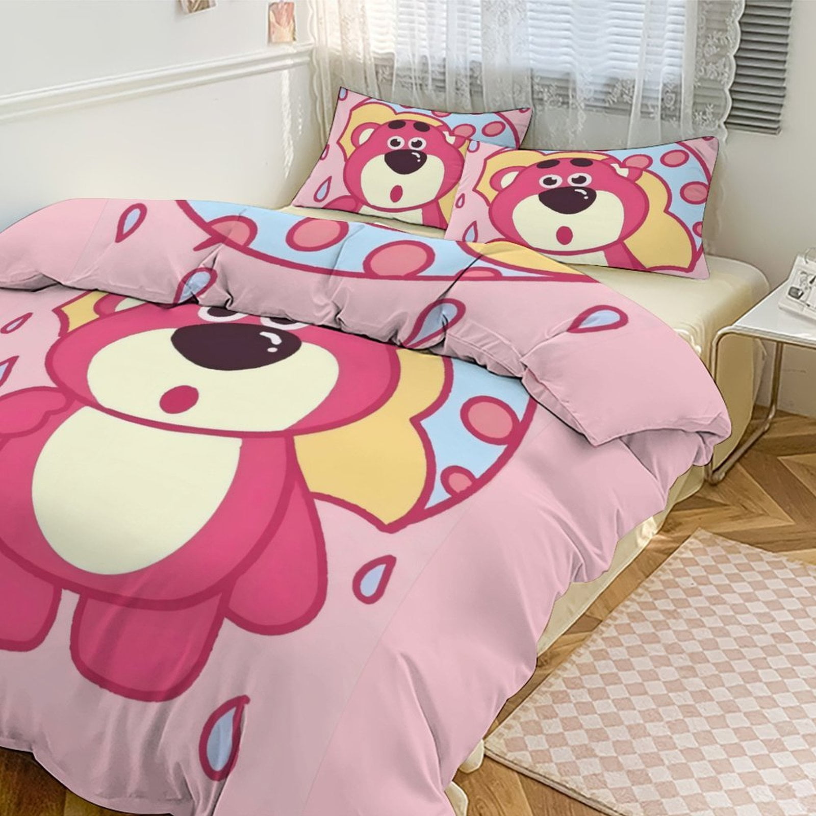 Lotso Cartoon Sheet Set 3 Piece Bedding Set Cute Christmas Bedroom ...