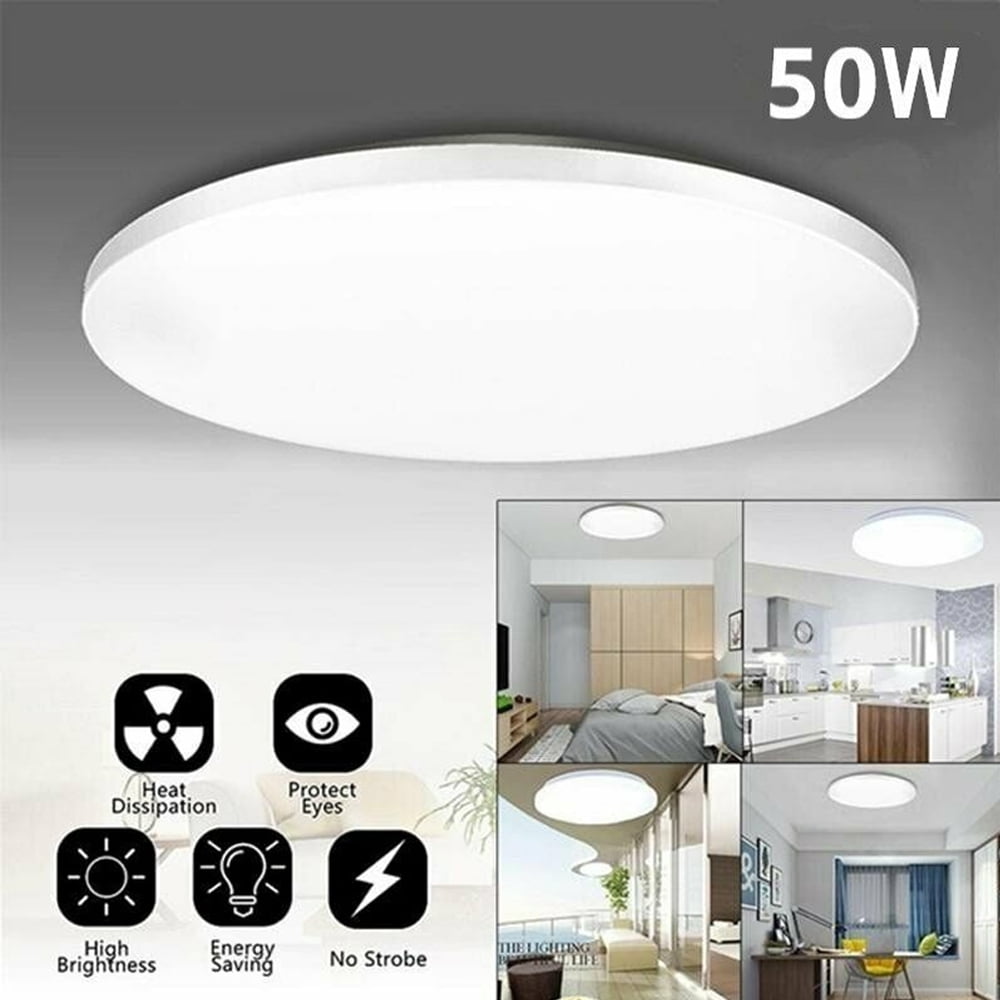 50W Dimmable LED Overhead Ceiling Light, Kitchen/Bedroom/Bathroom ...