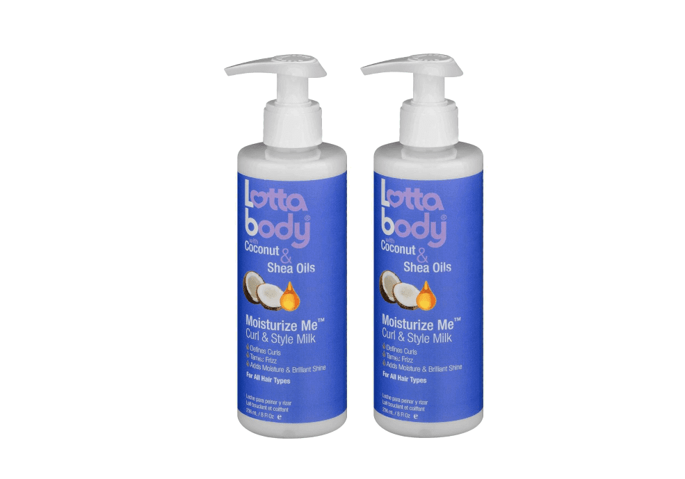 Lotta Body Coconut & Shea Oil Moist Me Curl/style Milk 8 Oz- 2 pack ...