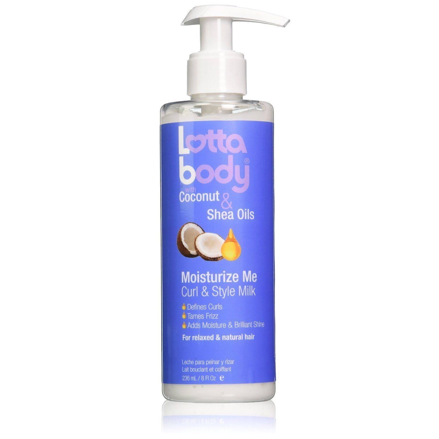 Lottabody Coconut Shea Oil Moisturiz Me Curl And Style Milk, 8 Oz ...