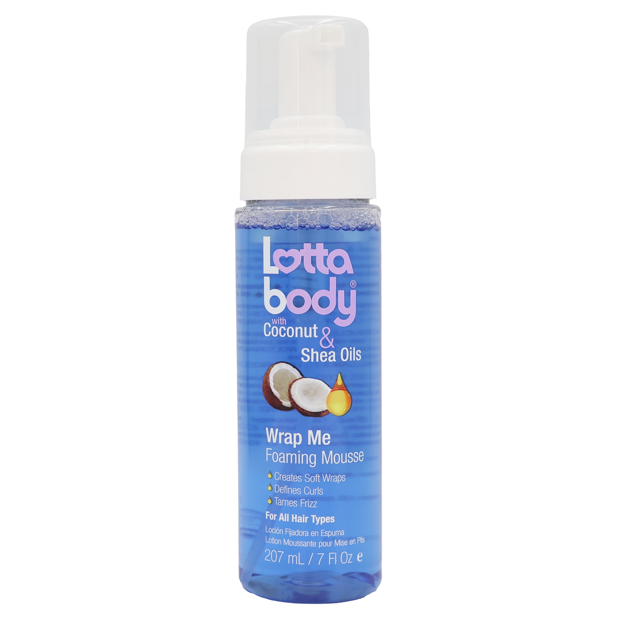 Lottabody Wrap Me Foaming Mousse with Coconut Shea Oil, 7 Oz., Pack of ...