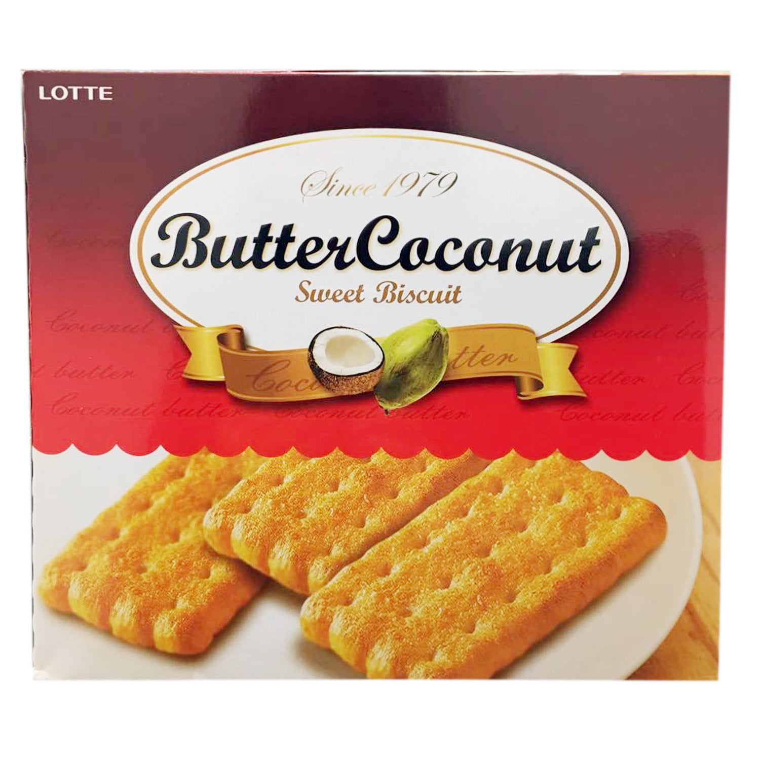 Lotte Butter Coconut Sweet Biscuits (1 Pack 10.58 Oz, 300G) - Walmart.com