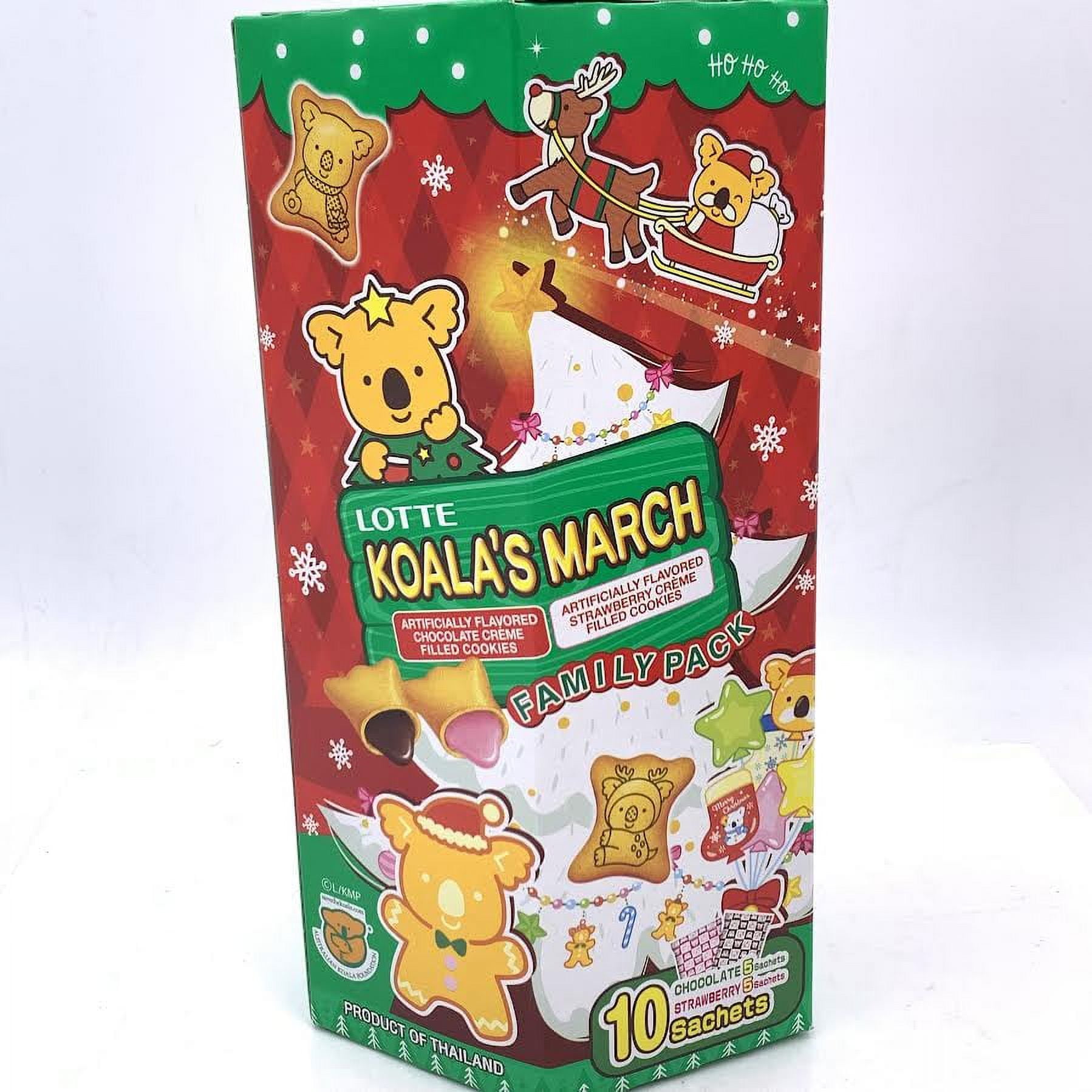 Lotte Koala's March Merry Christmas Chocolate And Strawberry Cookies ...