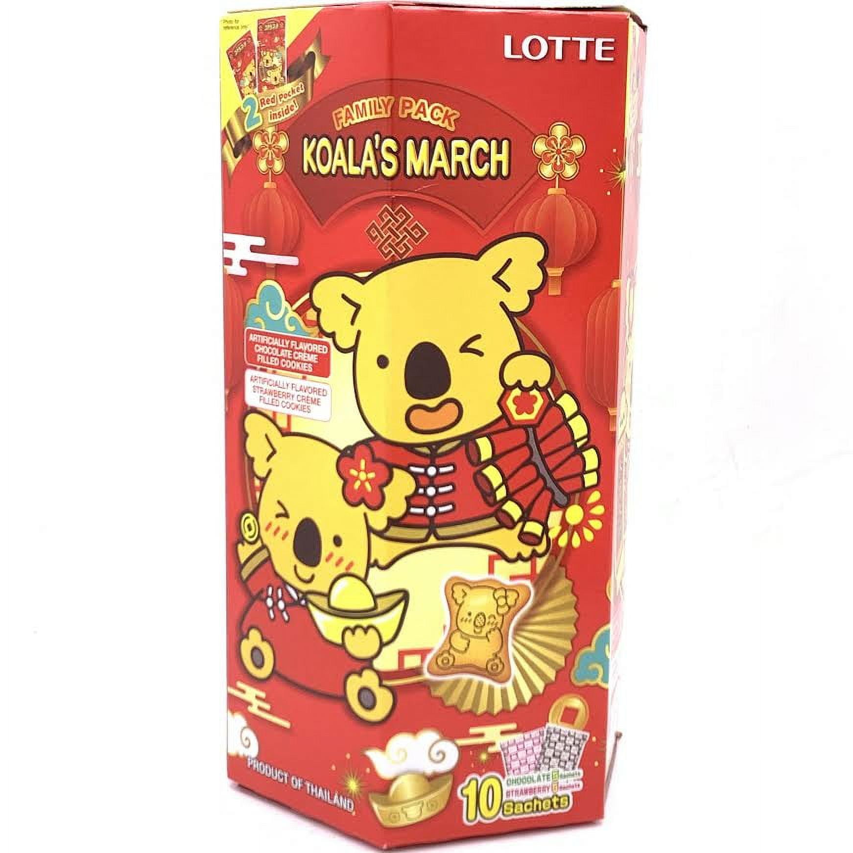 Lotte Koala's March New Year Chocolate And Strawberry Cookies Family Pack Boxes 195g - Walmart.com