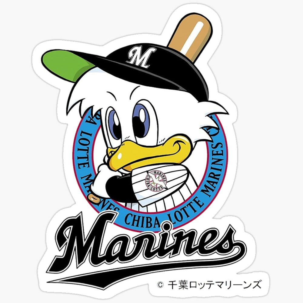 Lotte Marines Chiba Nippon Baseball Npb Logo Tohoku Sticker Phone Decal ...