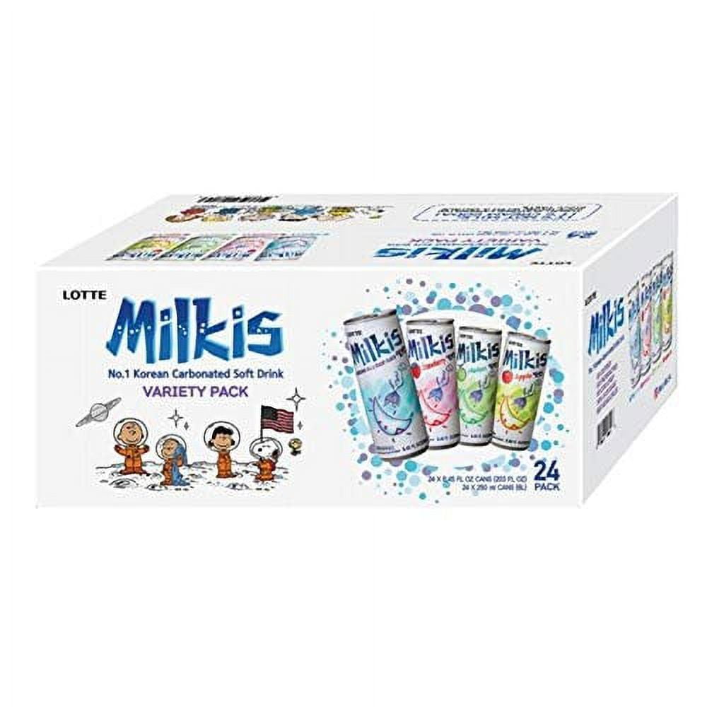 Lotte Milkis Carbonated Soft Drink, Yogurt Milk, Strawberry, Melon ...