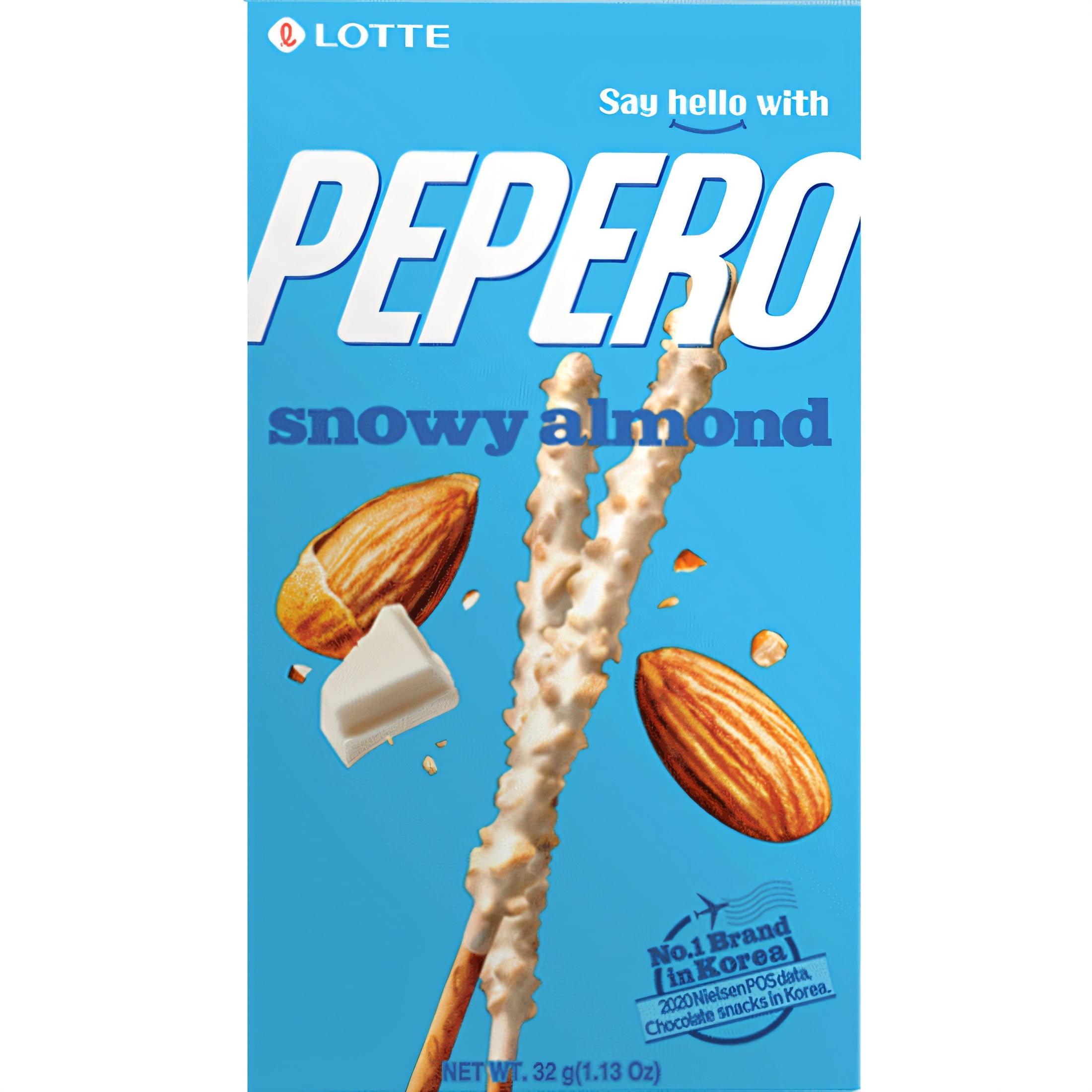 Lotte Pepero Snowy Almond - Walmart.com