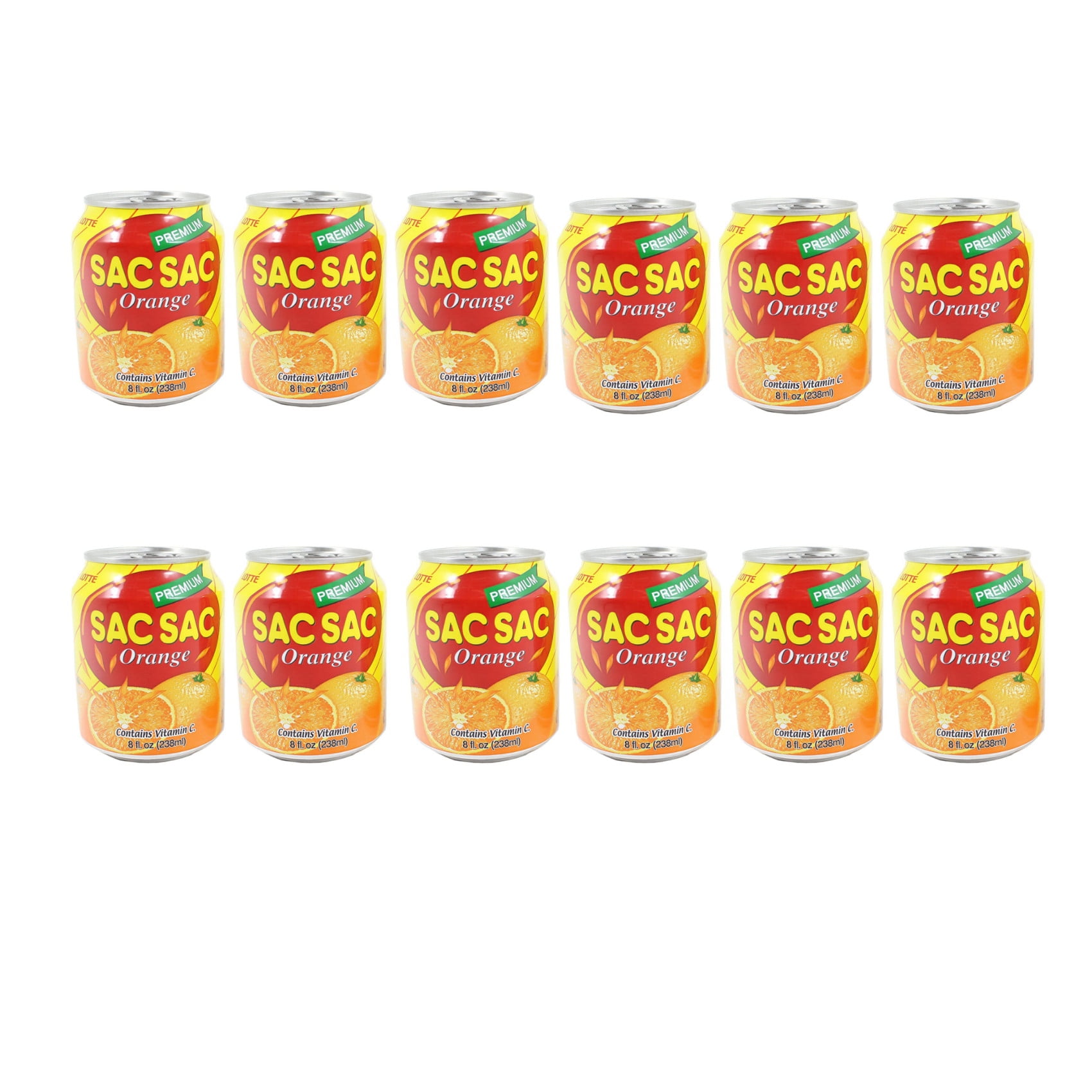 Lotte Sac Sac, Korean Fruit Drink, 12-Pack, 8.05 Fl Oz - Orange - Walmart.com