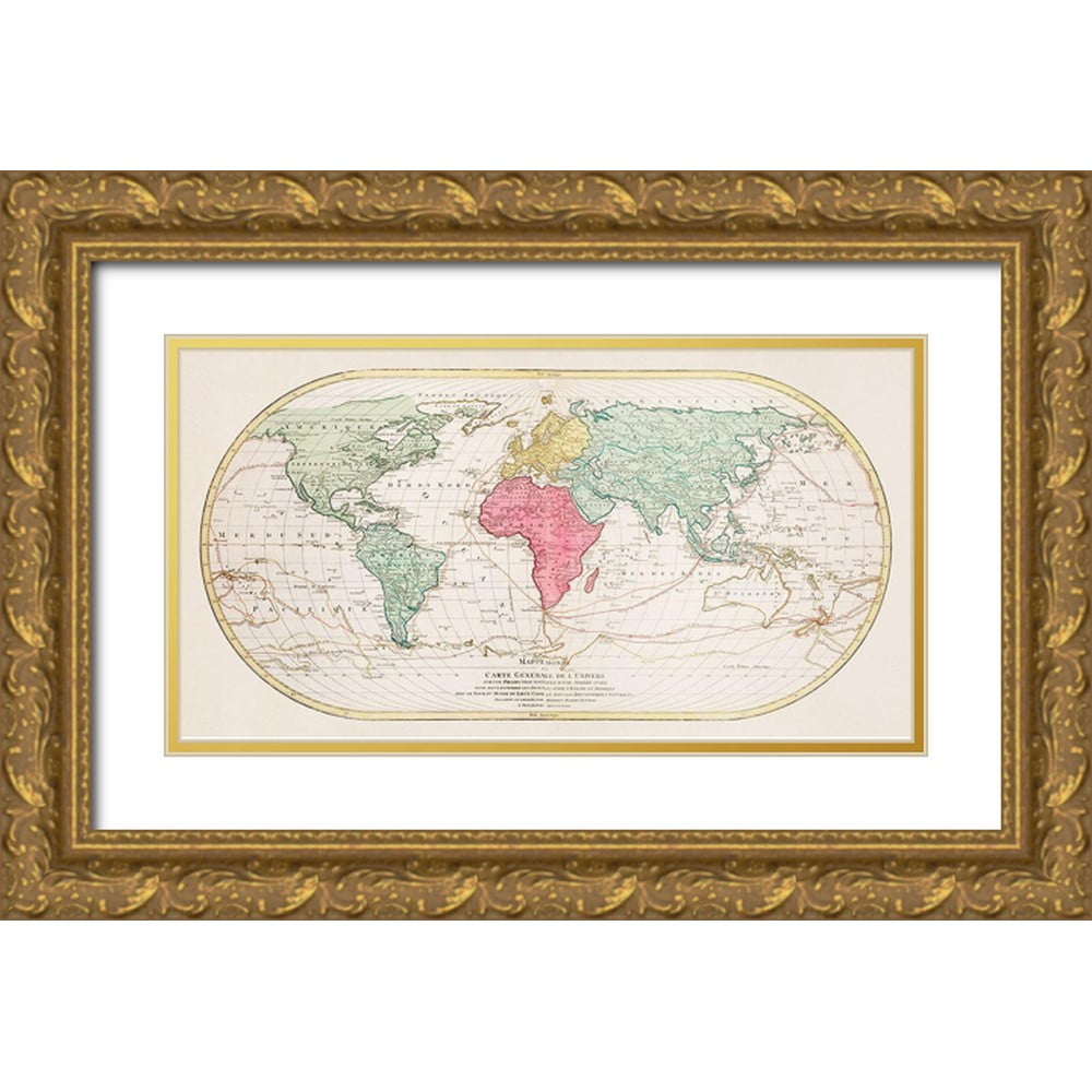 Lotter, Mathieu Albert 32x19 Gold Ornate Wood Framed with Double ...