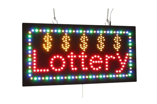 Lottery Sign, 24"x12", 60x30cm, TOPKING, LED, Neon, Florescent, Signage ...