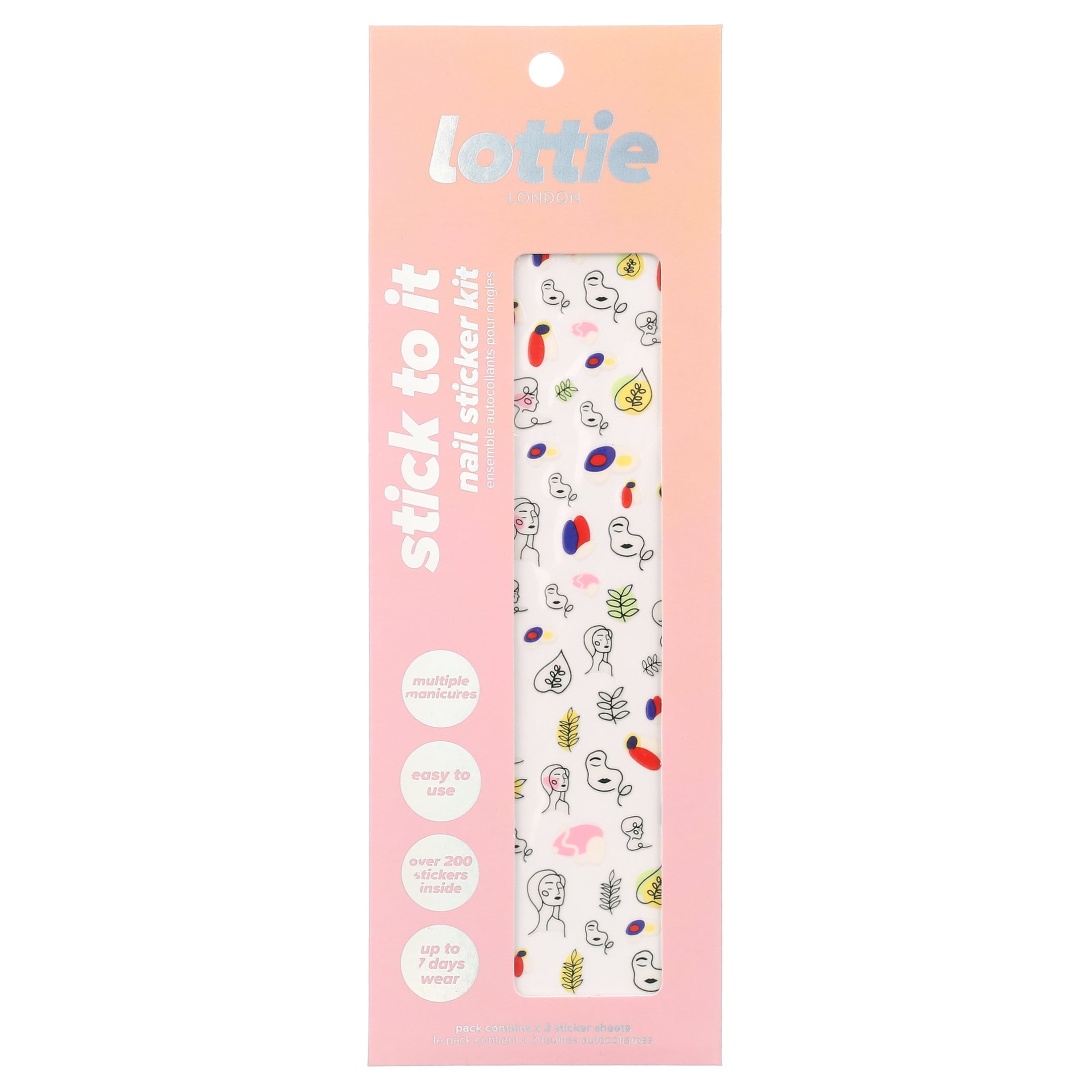 Lottie London Stick To It, Glossy Nail Sticker, Abstract, Up To 200 ...