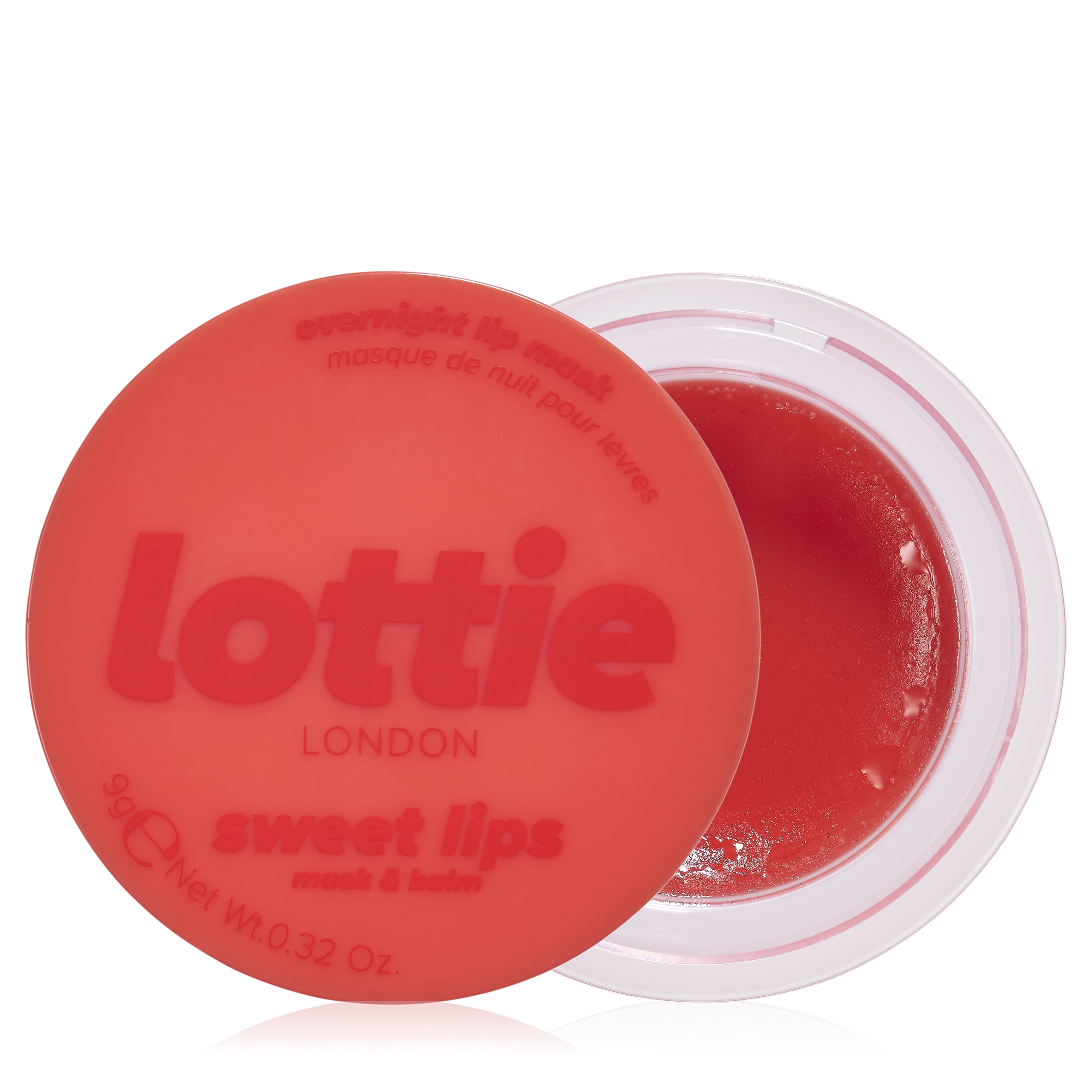 Lottie London Sweet Lips Overnight Lip Mask & Balm, Cherry, 0.32 oz ...
