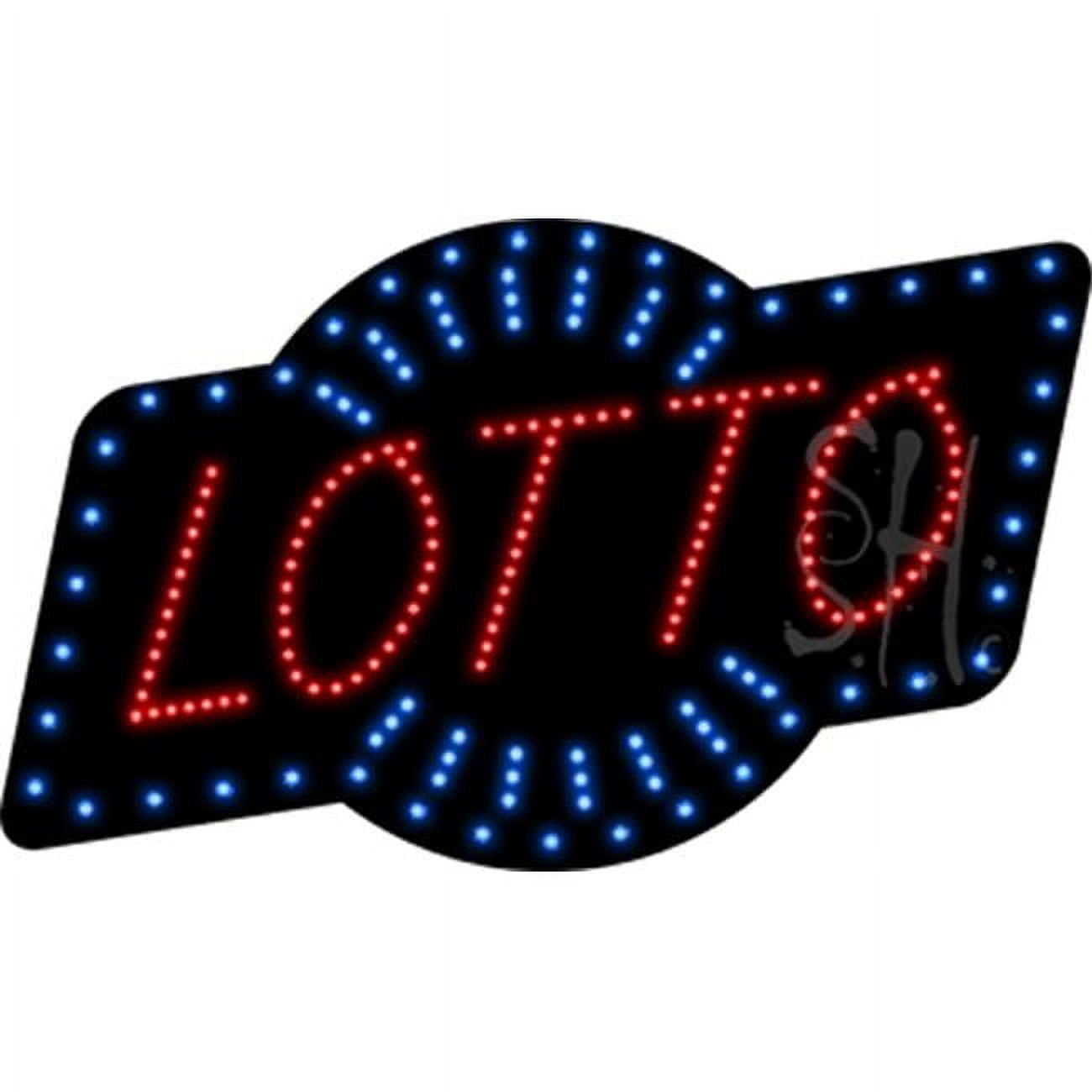 Lotto Animated LED Sign, 18 x 30 x 1 in. - Walmart.com
