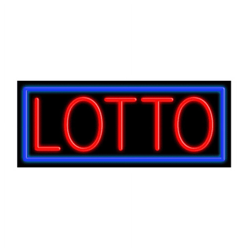 Lotto-Glass Neon Sign Made in USA - Walmart.com