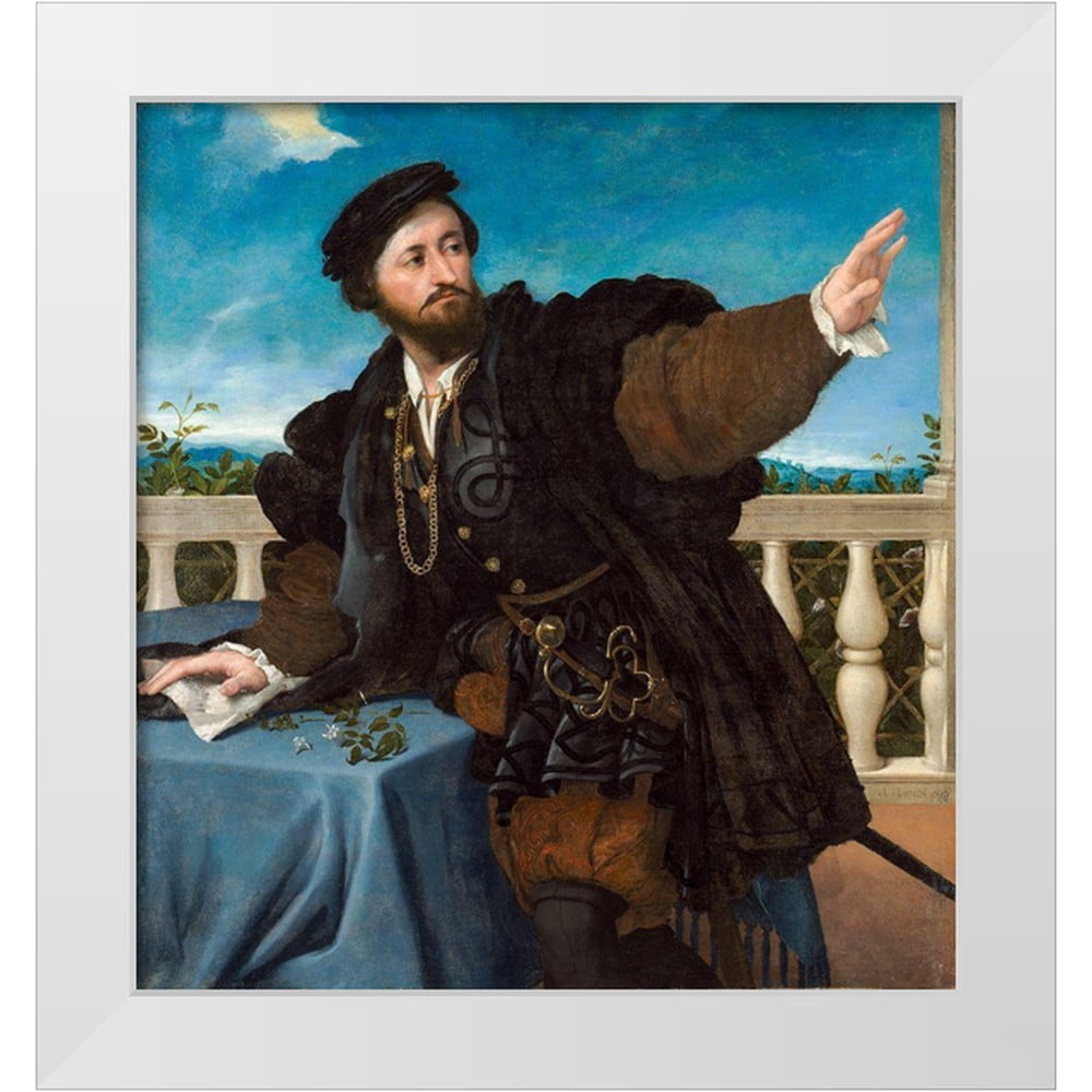 Lotto, Lorenzo 26x28 White Modern Wood Framed Museum Art Print Titled ...