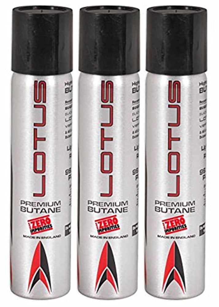 Lotus 400ml Premium Butane Fuel with 99.99% Purity (3 Pack) - Walmart.com