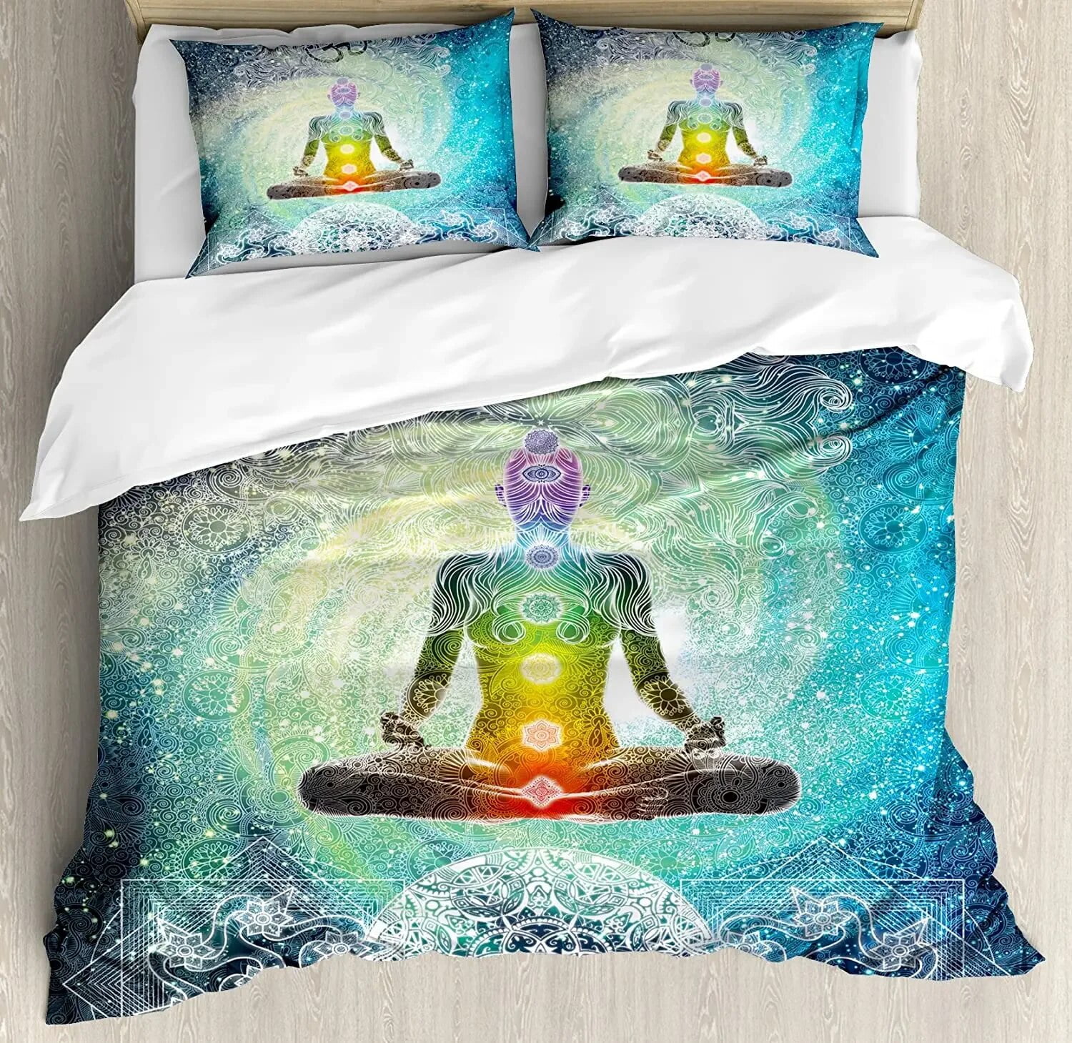 Lotus Bedding Set For Bedroom Bed Home Sacred Geometry Yantra Mandala ...