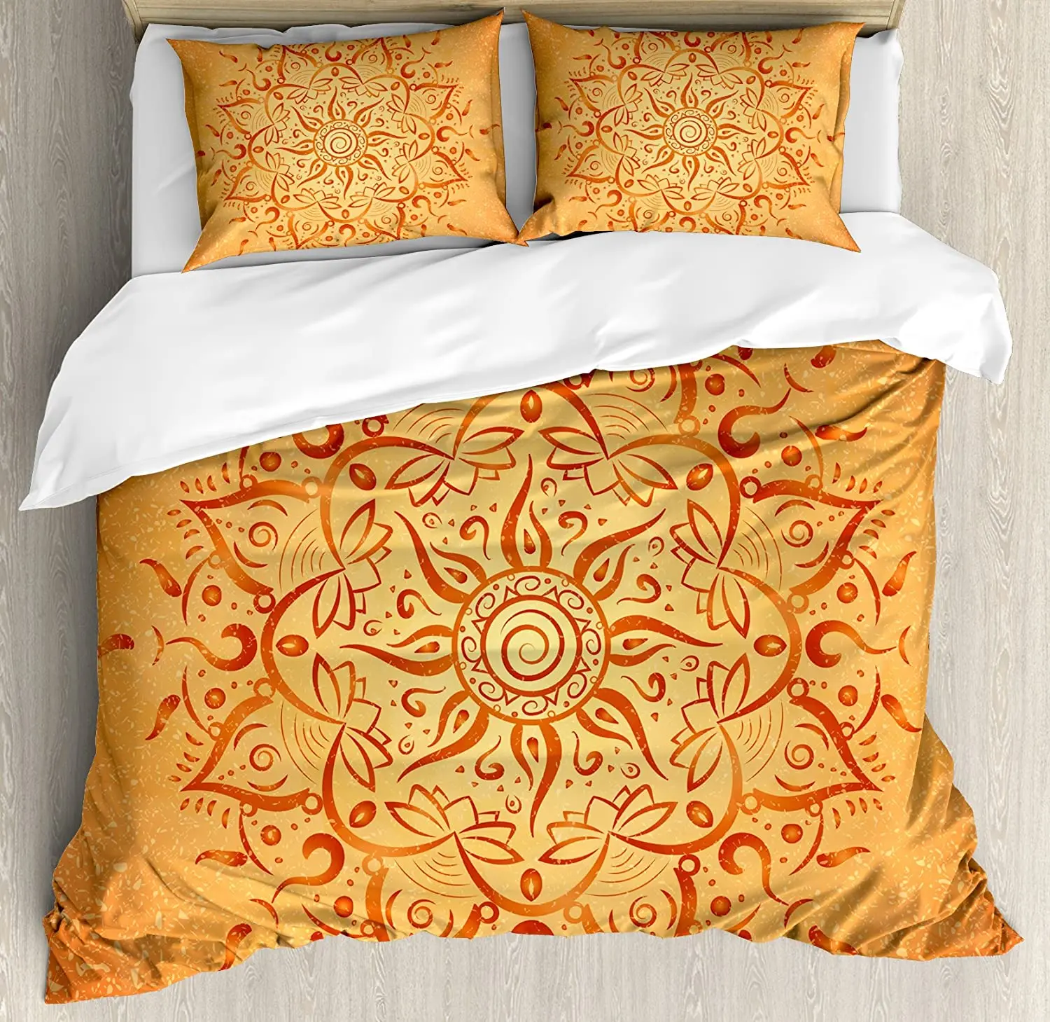 Lotus Bedding Set For Bedroom Bed Home Sacred Geometry Yantra Mandala ...