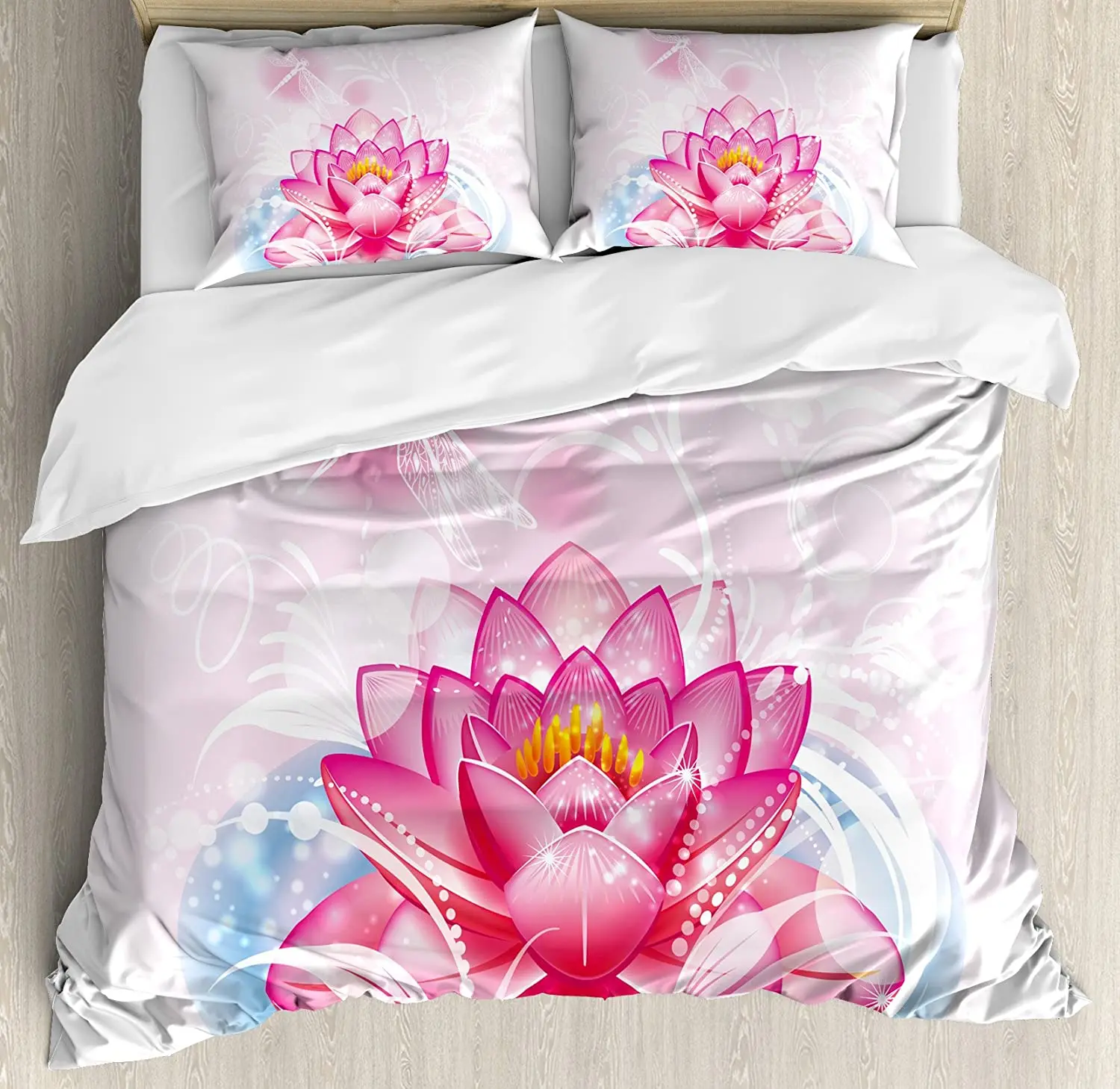 Lotus Bedding Set For Bedroom Bed Home Sacred Geometry Yantra Mandala ...