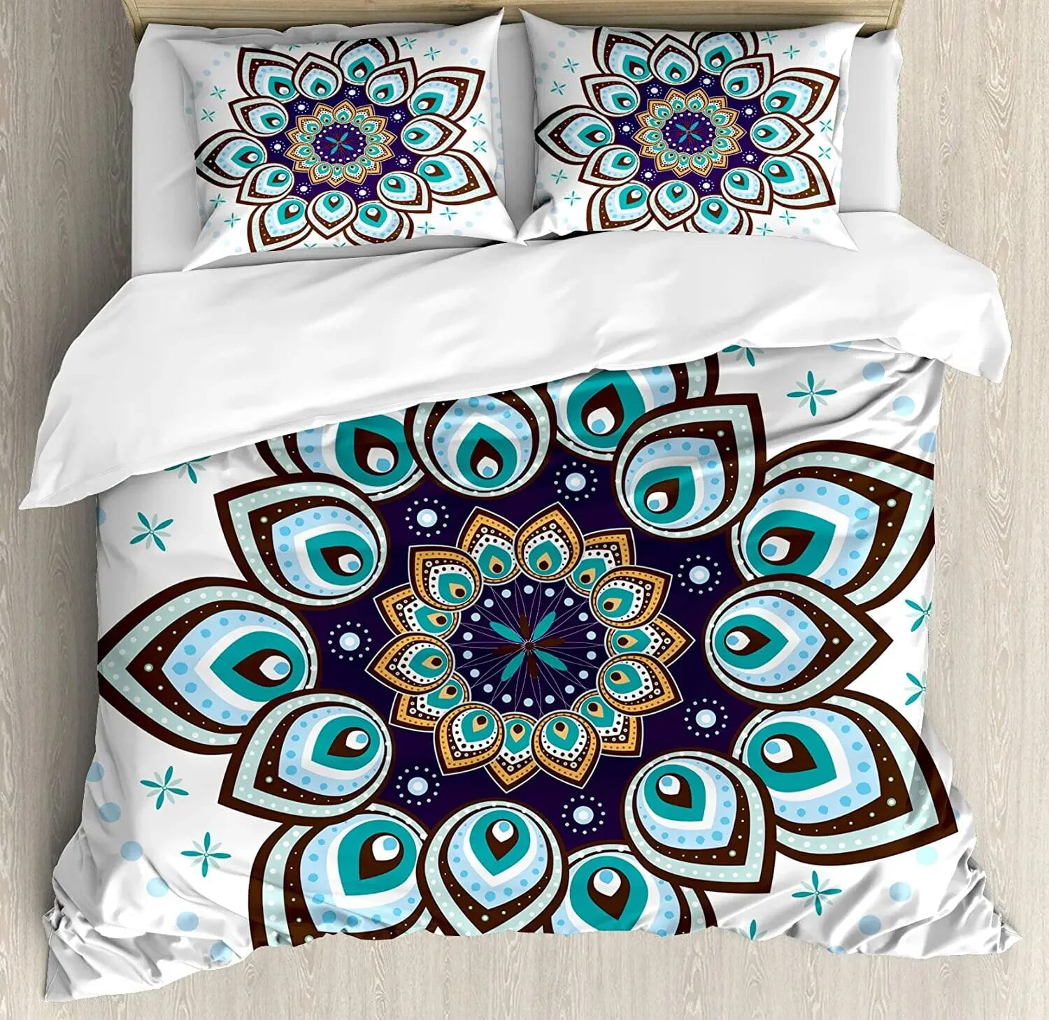 Lotus Bedding Set For Bedroom Bed Home Sacred Geometry Yantra Mandala ...