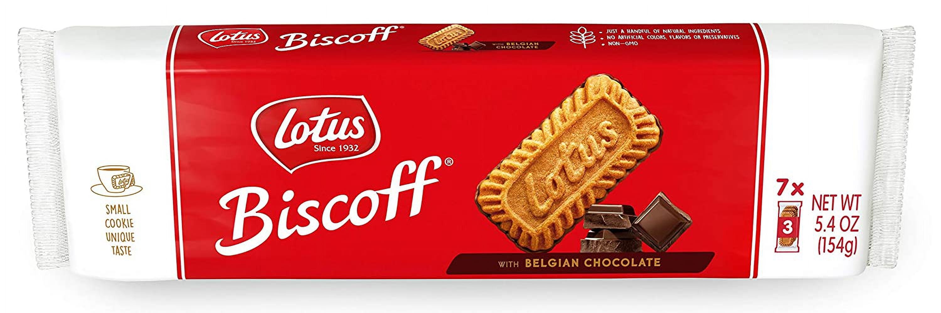 Lotus Biscoff Cookies with Belgian Chocolate - 5.4 oz - Walmart.com
