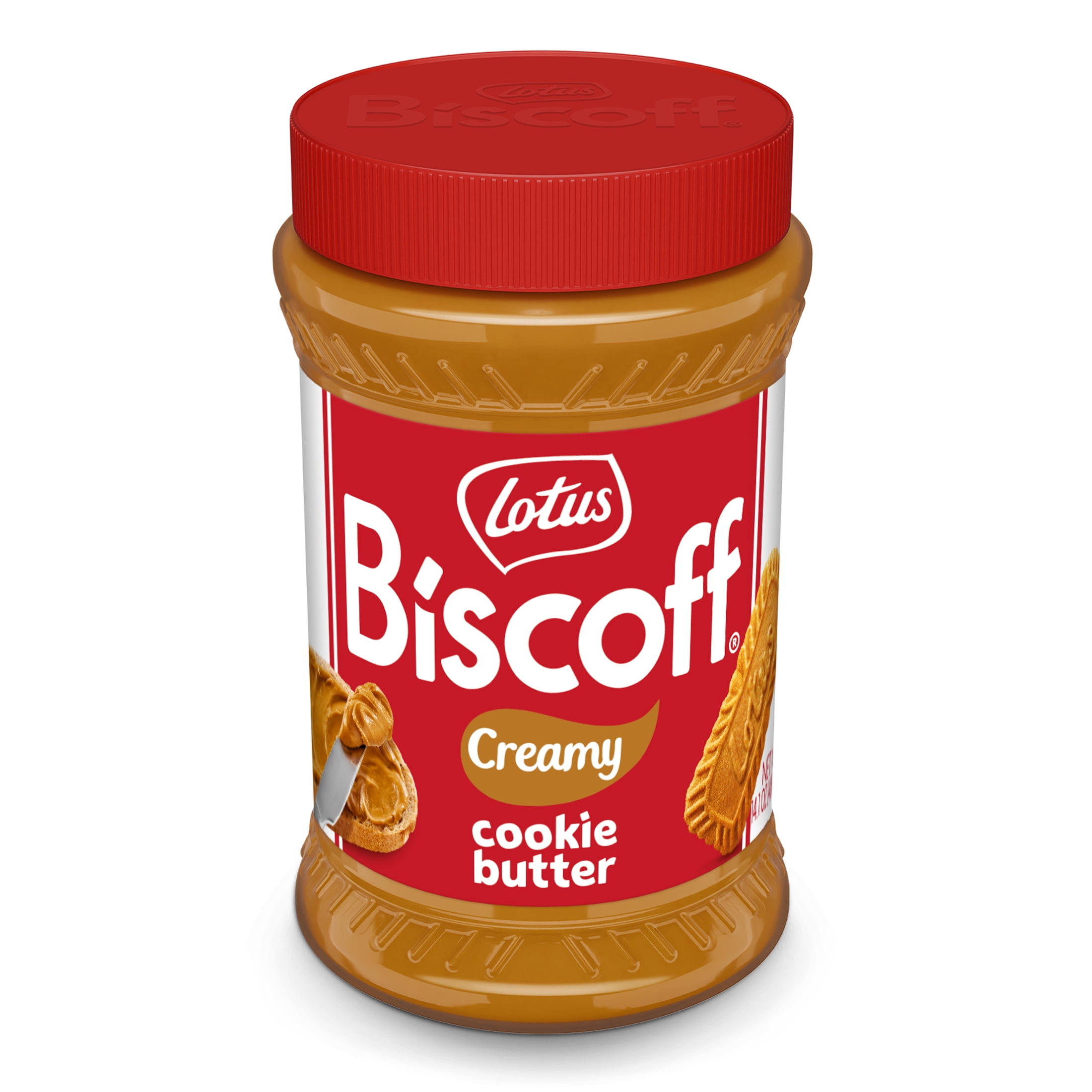 Biscoff Creamy Cookie Butter 14.1 oz, Vegan Spread, Cookie Flavor ...
