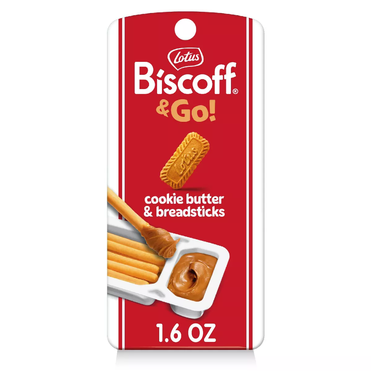 Lotus Biscoff & Go Cookie Butter and Breadsticks - 1.6oz(Packaging May ...