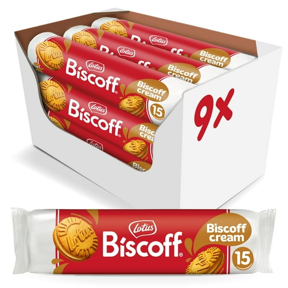 Lotus Biscoff Sandwich Cookies, VTF5 Biscoff Cream, 15 Cookies per pack ...