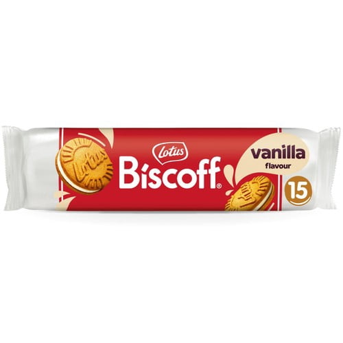 Lotus Biscoff Sandwich Vanilla Cream Biscuits 150g, British Import ...