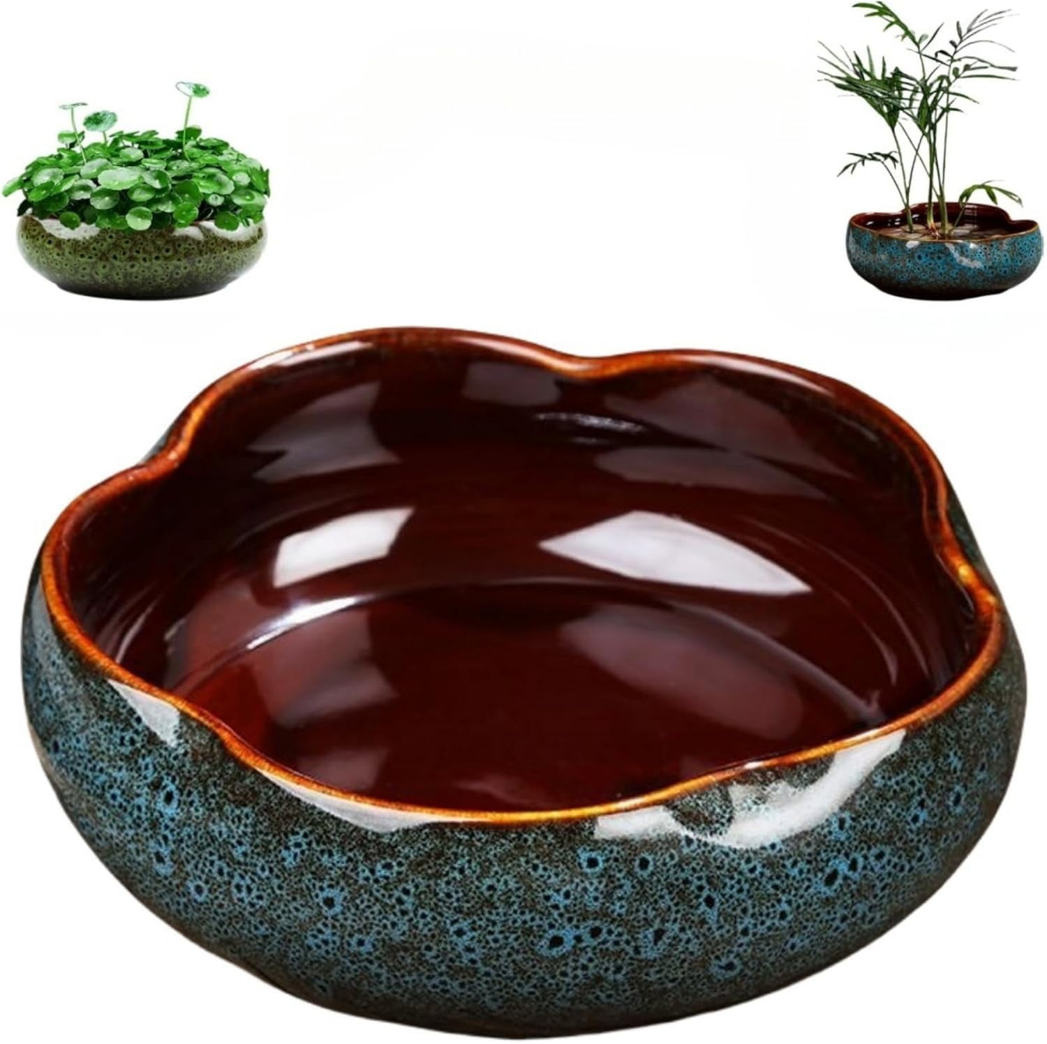 Lotus Bowl Planter,Ceramic Round Lotus Bowl, Lotus Flower Bowl, Lotus ...