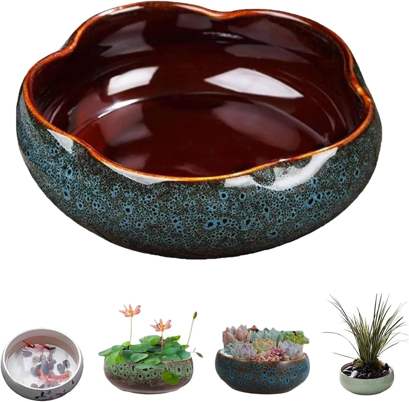 Lotus Bowl Planter, Lotus Bowls for Planting in Water Indoors, Bonsai ...
