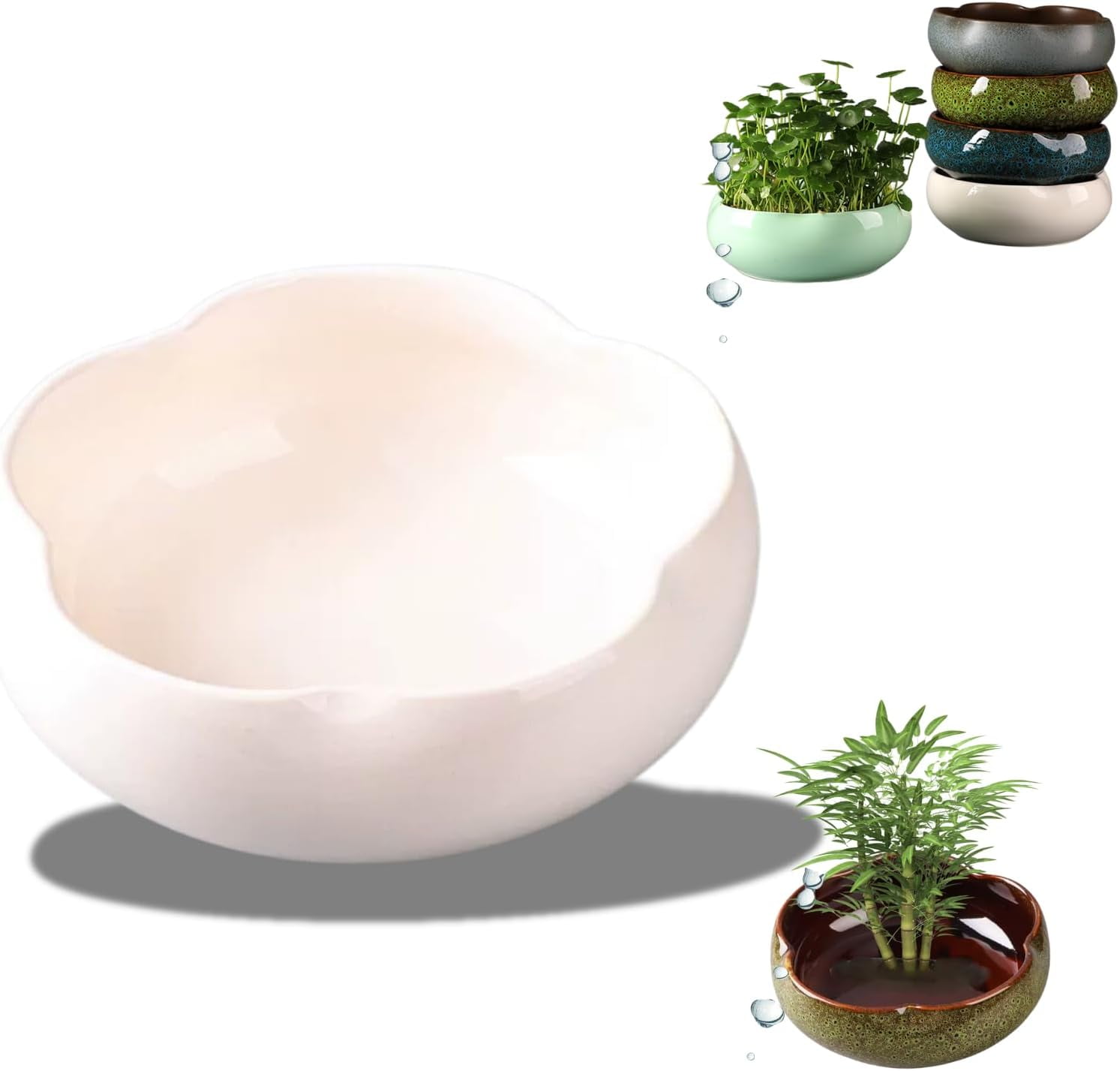 Lotus Bowl Planter,Lotus pots for water plants indoor,Lotus planters ...