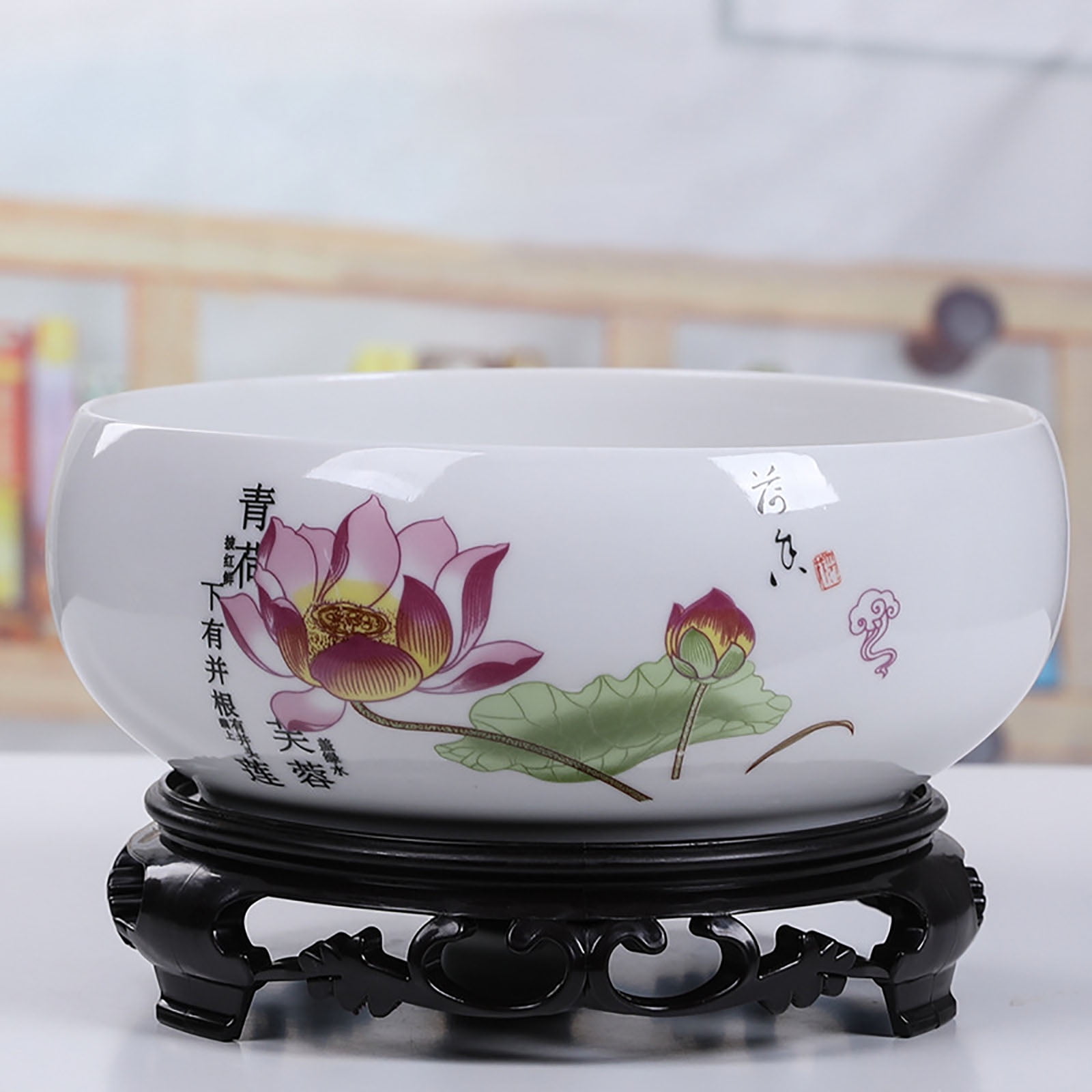 Lotus Bowls for Planting in Water Indoors, Chinese Ceramic Lotus Bowl ...
