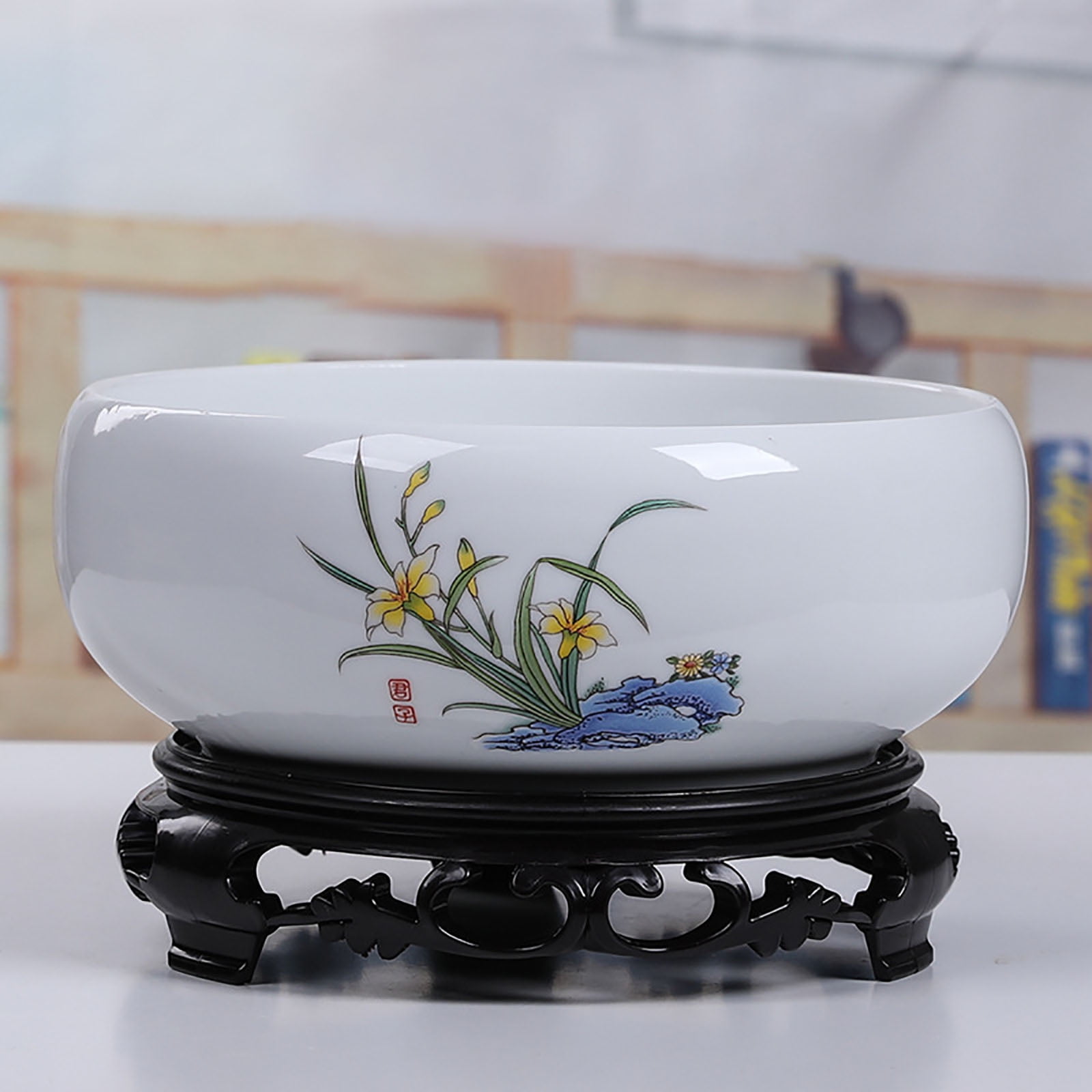 Lotus Bowls for Planting in Water Indoors, Chinese Ceramic Lotus Bowl ...