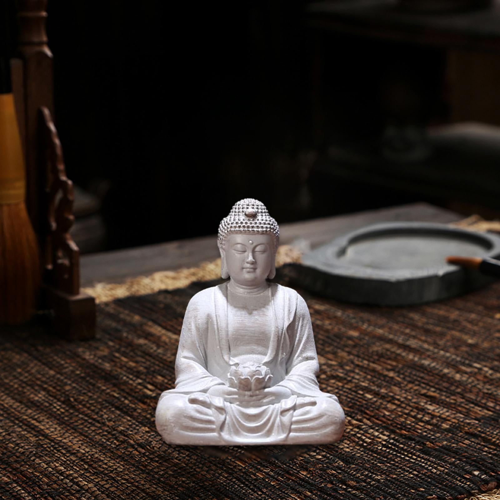 Lotus Buddha Statue Sculpture Ornament Table Centerpieces, Portable ...