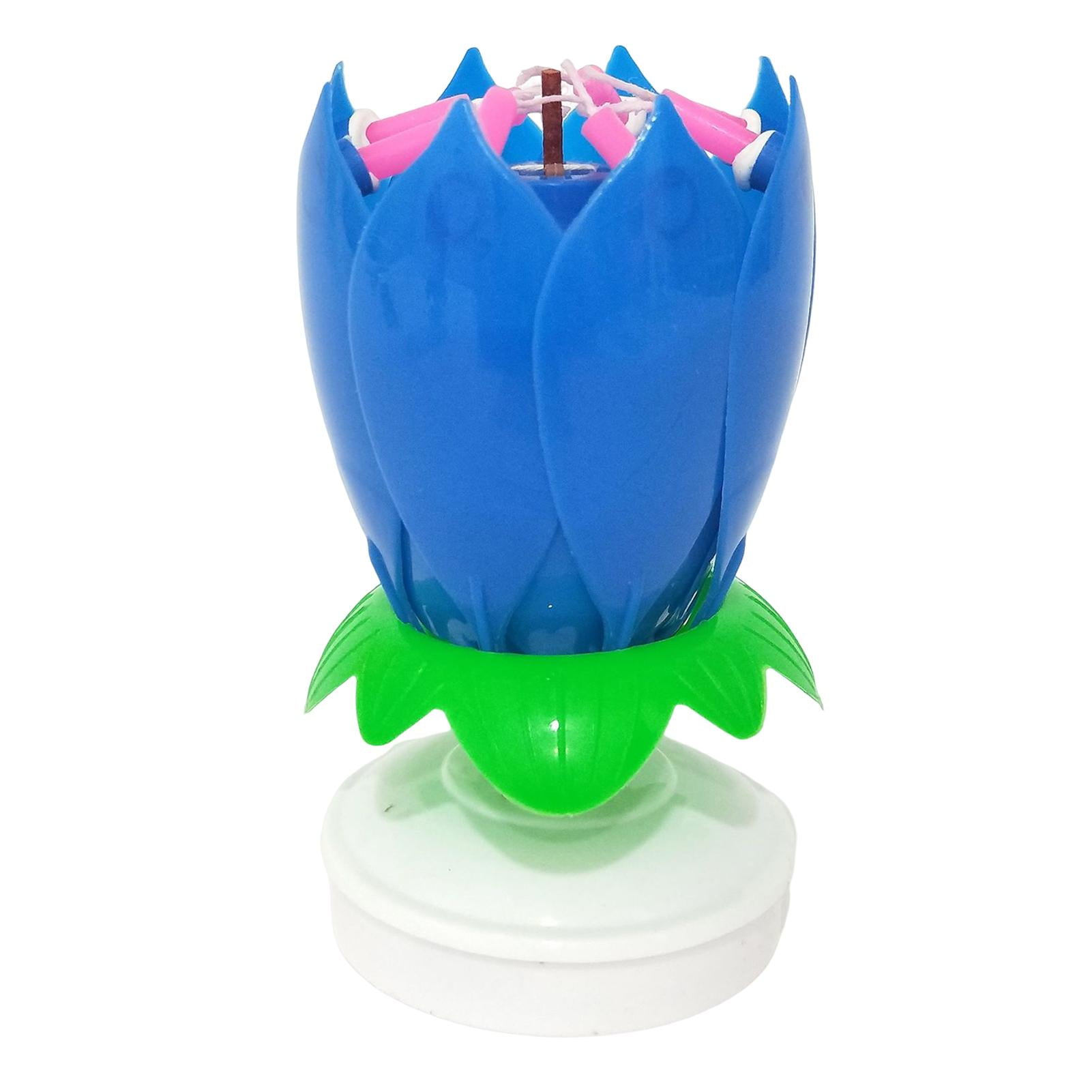 Lotus Candle, Rotating Lotus Birthday Candle, Singing Candle Powered ...