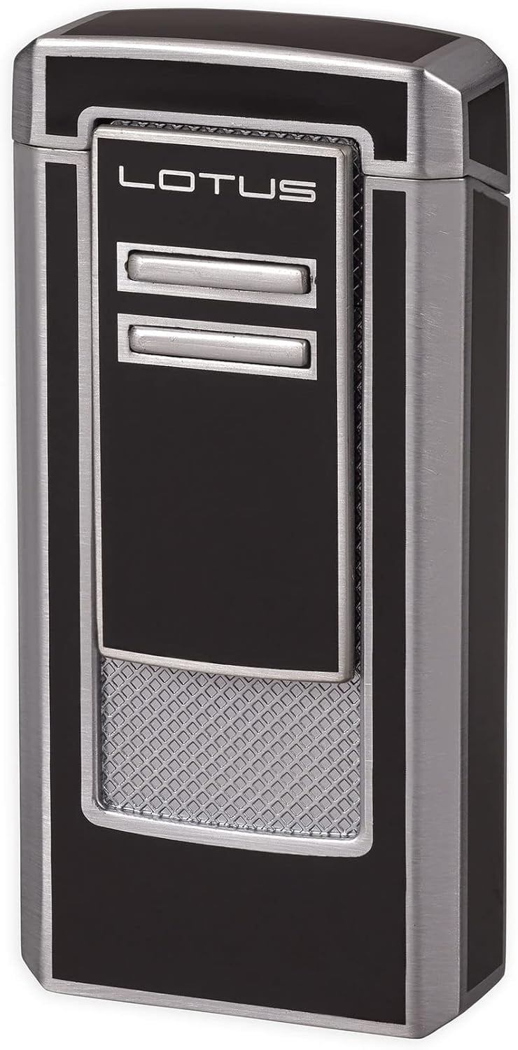 Lotus Commander Cigar Lighter with Triple Pinpoint Wind-Resistant Torch ...