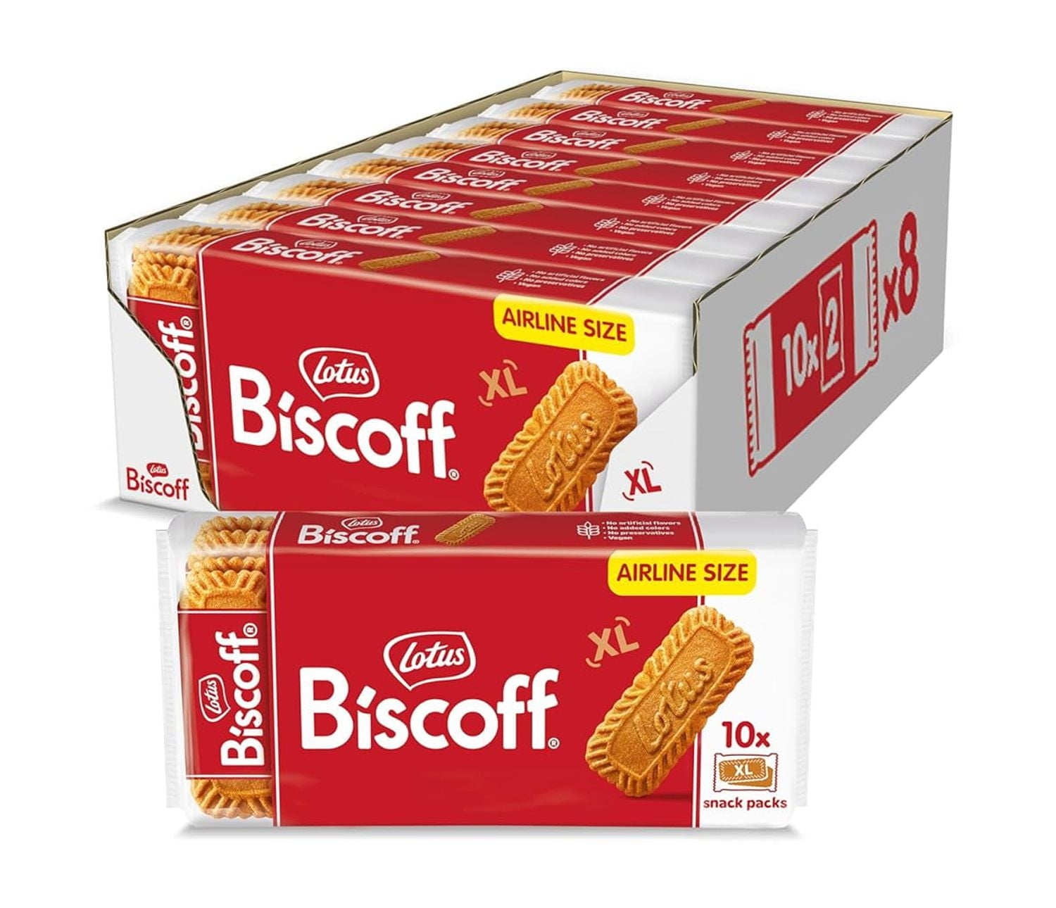 Lotus Cookies, Caramelized Biscuit Cookies, 160 Cookies (8 Sleeves Of ...