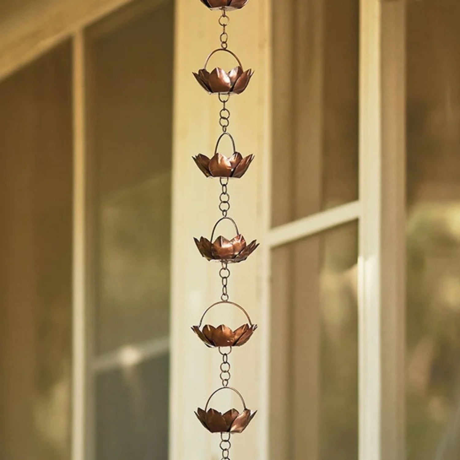 Lotus Cups Rain Chain 5ft - Walmart.com