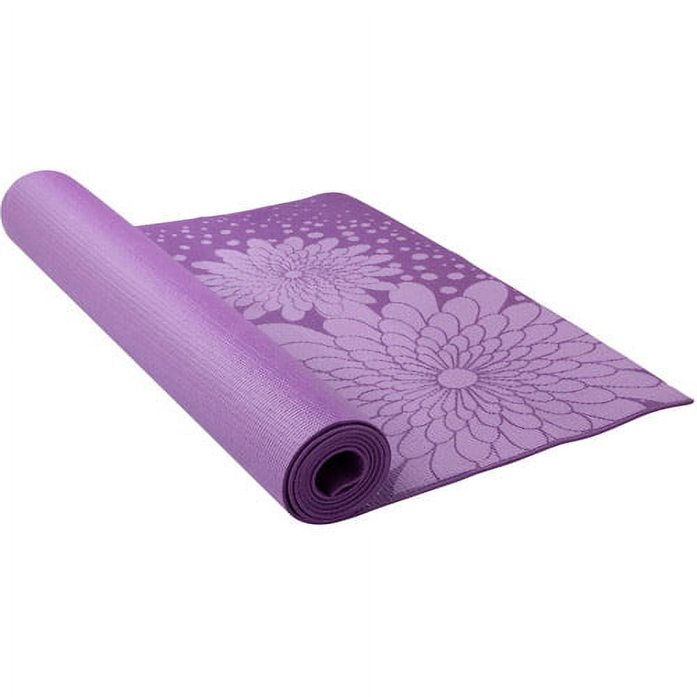 Lotus Yoga Mat - Non-Slip Surface - Lightweight & Durable - Walmart.com